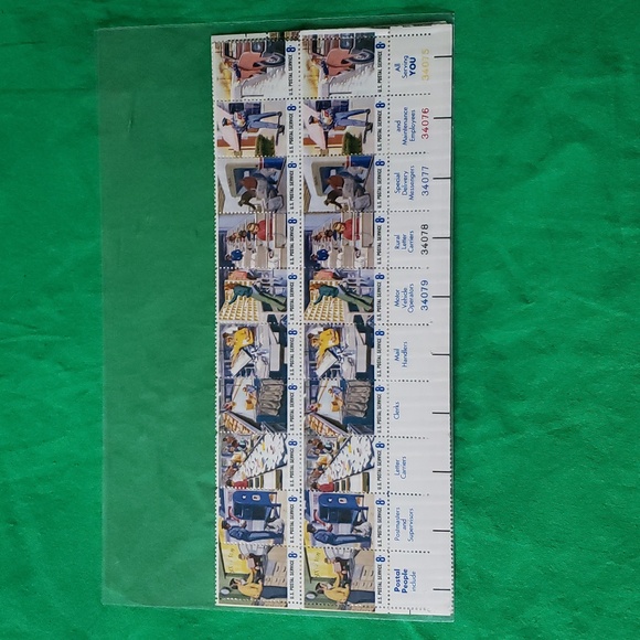 USPS | Other | Us New Sheet Of 2 8 Ct Stamps Postal Service Employees ...